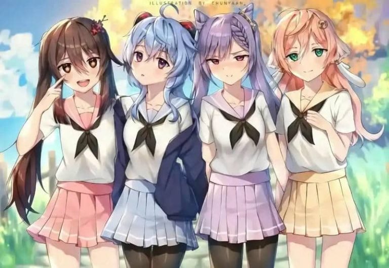 Bộ sưu tập hình ảnh 4 người bạn thân chibi cute nhất