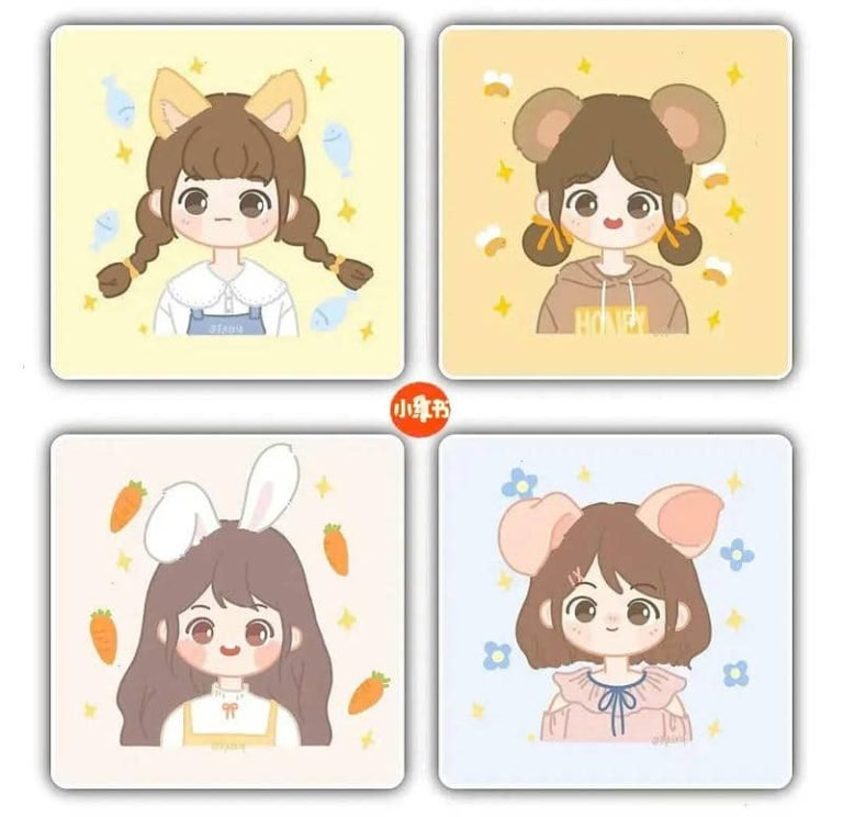 Bộ sưu tập hình ảnh 4 người bạn thân chibi cute nhất