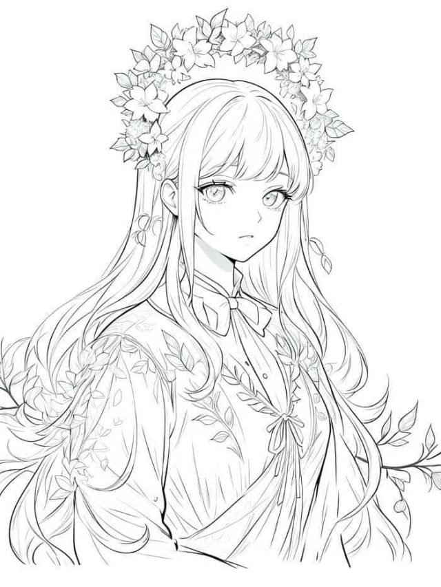 Tổng hợp 40+ hình tranh tô màu anime cute, đơn giản cho bé